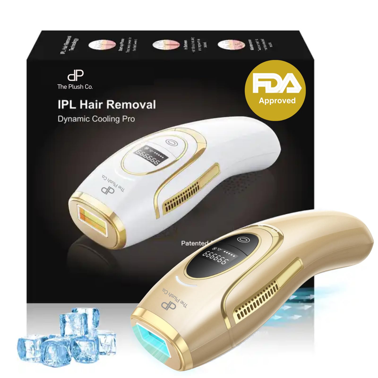 ThePlushCo Ice Cool IPL Hair Removal Laser Machine FDA-Approved, Laser ...