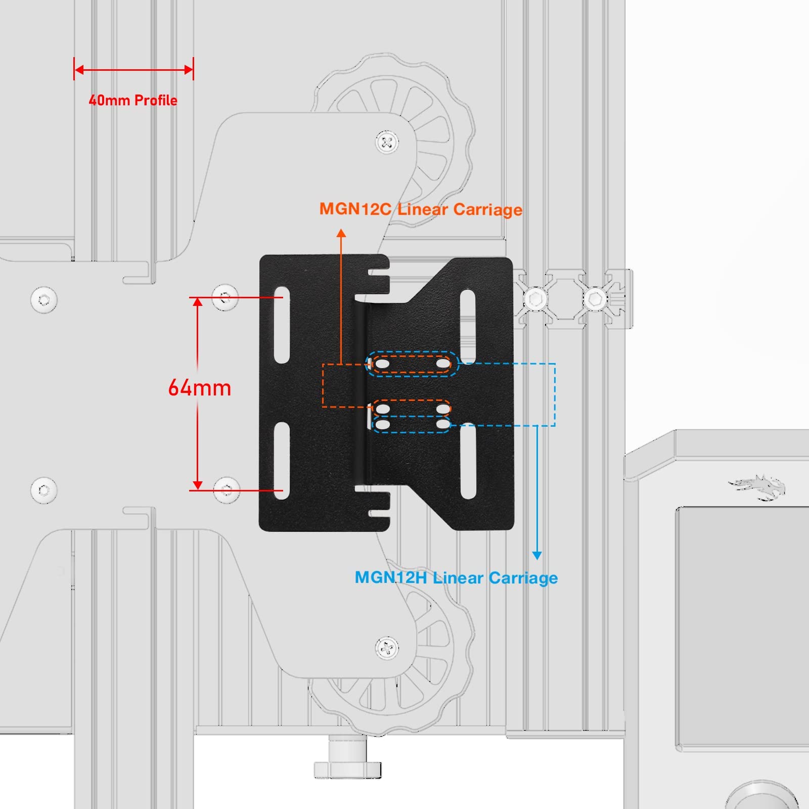 Snapklik.com : UniTak3D Ender 3 Pro Y-axis Linear Rail Upgrade ...
