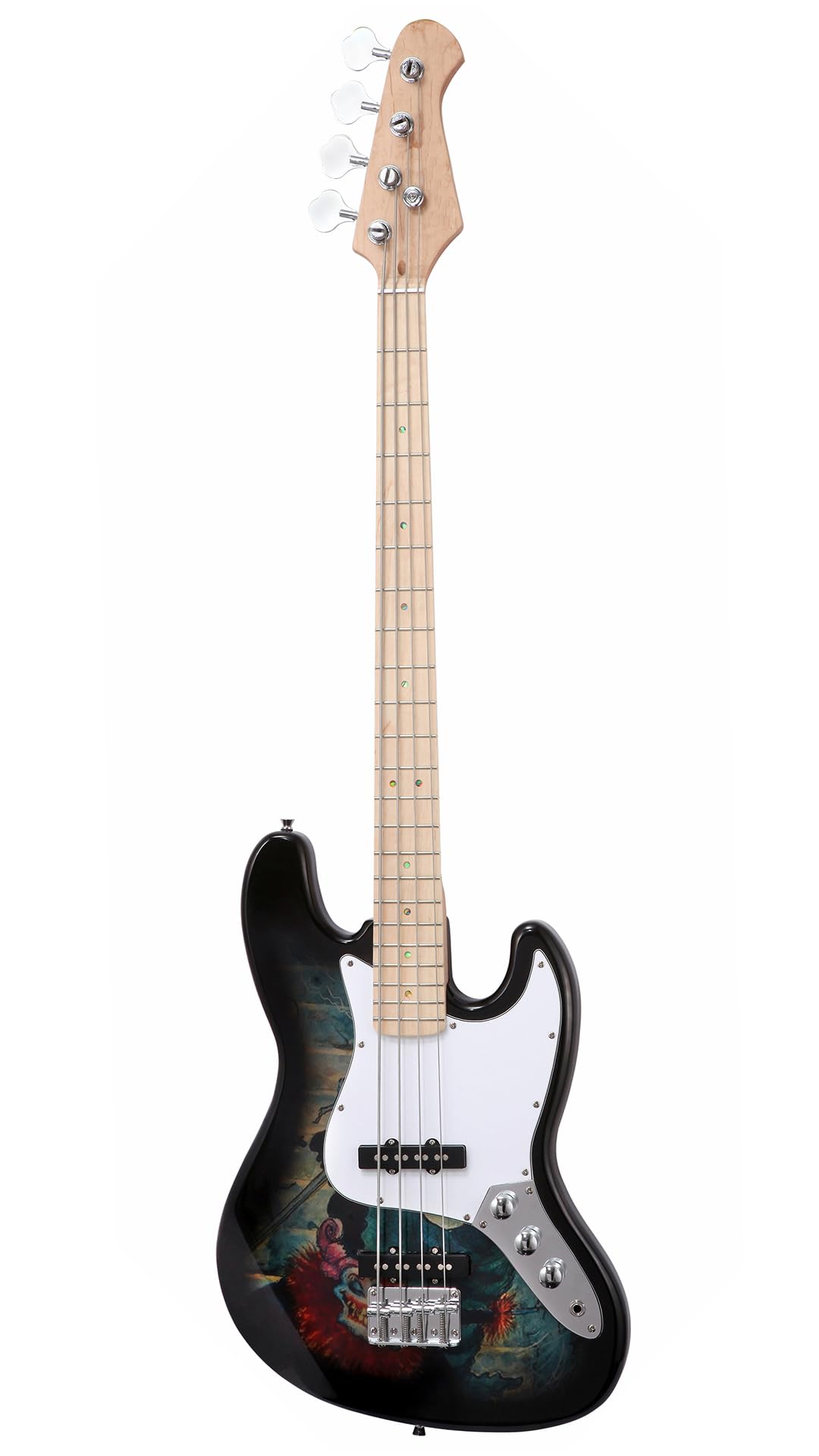 Buy 4 String Electric Bass Guitar Full Size Jazz-Style Bass Guitar with ...