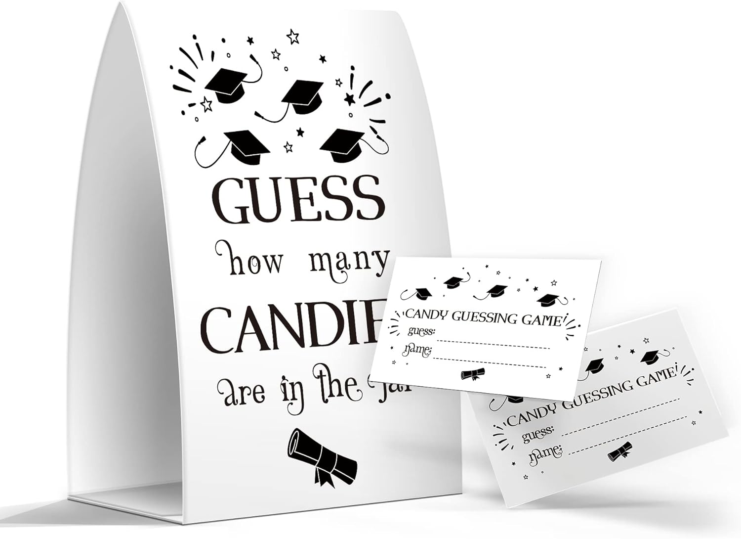 Amazon.com: Graduation Party Game, Guess How Many Candies Are In The ...