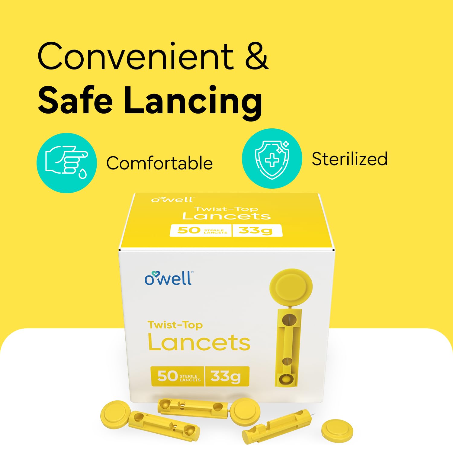 Snapklik.com : Twist Top Lancets, Sterile Lancets For Diabetes Testing ...