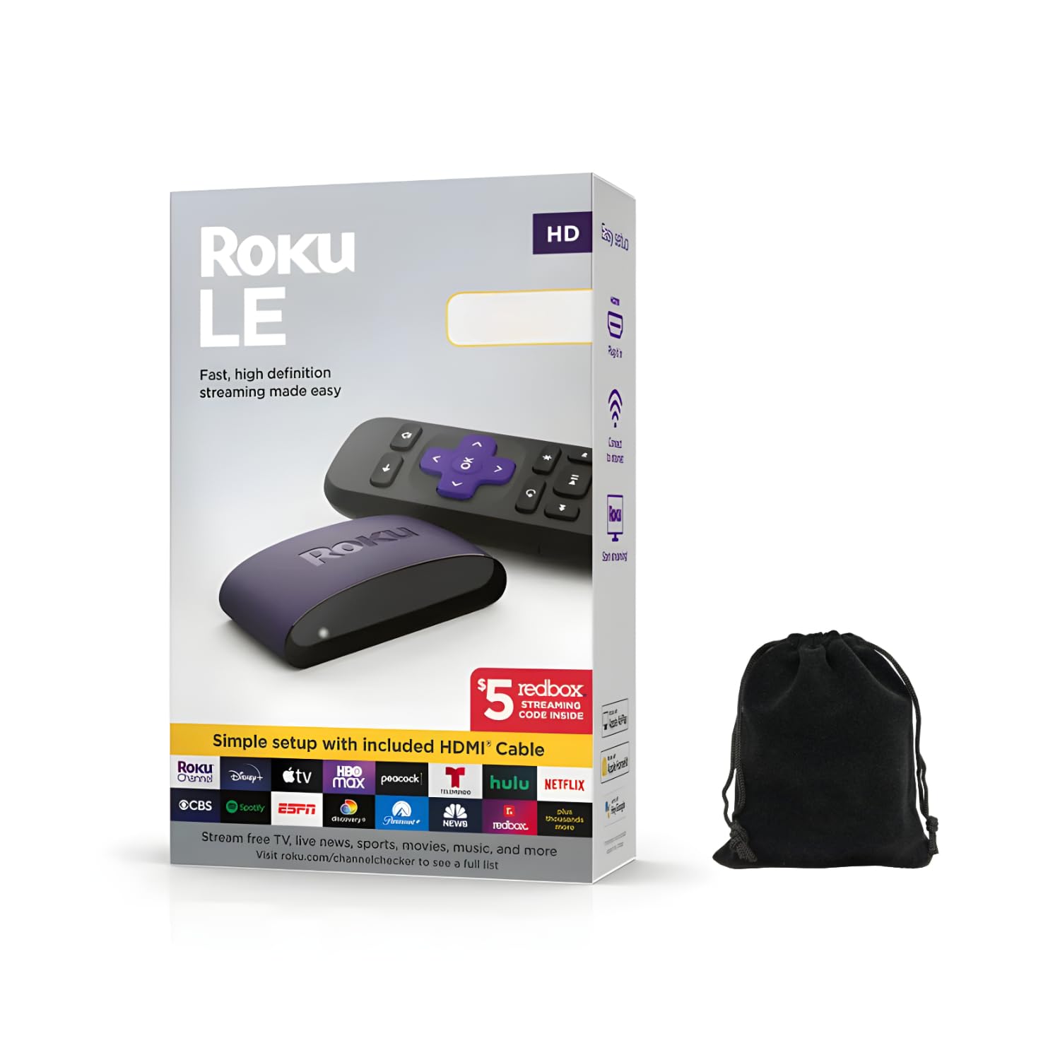 Amazon.com: Roku LE HD Streaming Media Player with High Speed HDMI ...