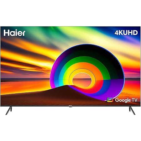 Haier 127 cm (50 inches) 4K Ultra HD Smart LED Google TV L50FG (Black ...