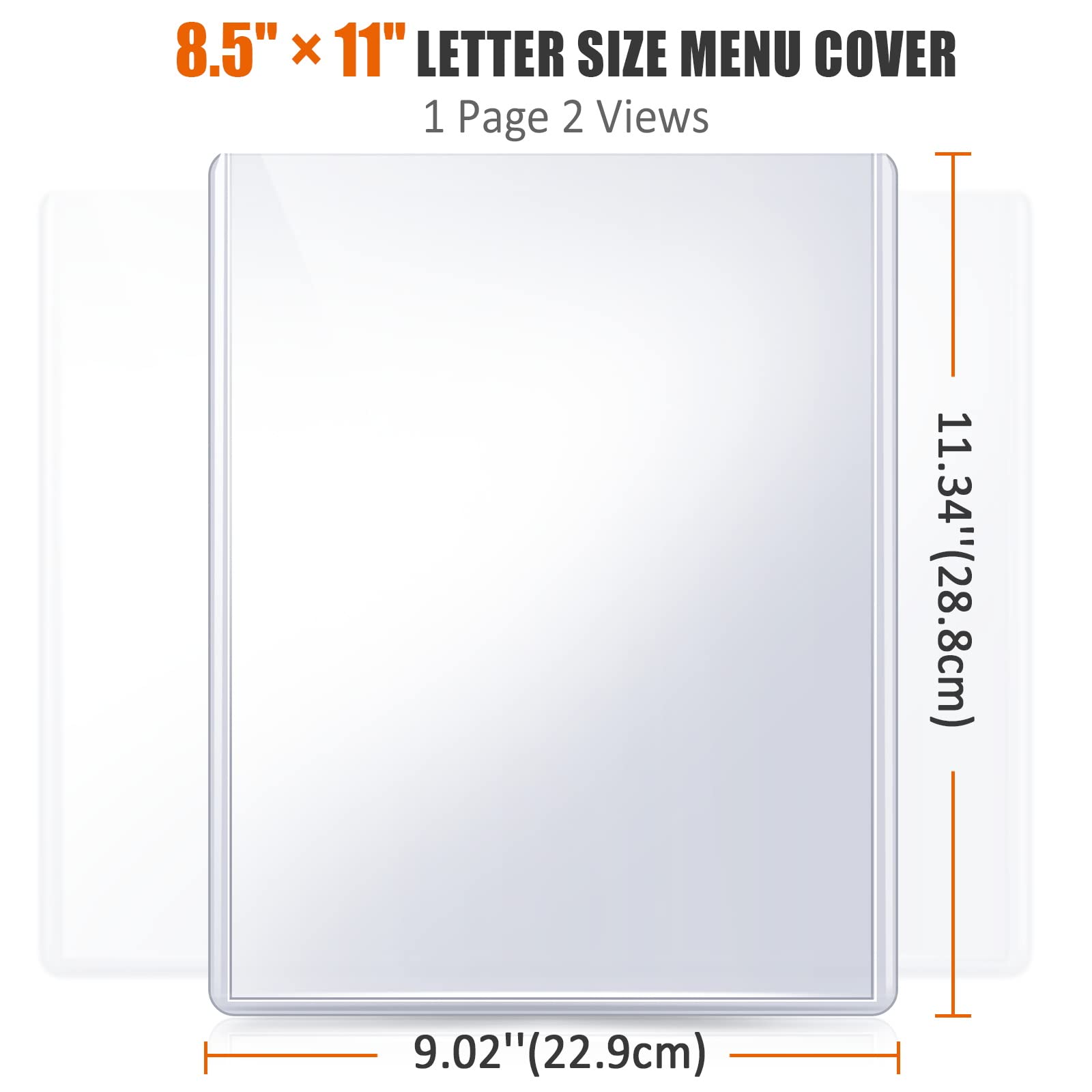 Snapklik.com : Menu Covers 8.5 X 11, 36 Pack, 2 View Restaurant Menu ...