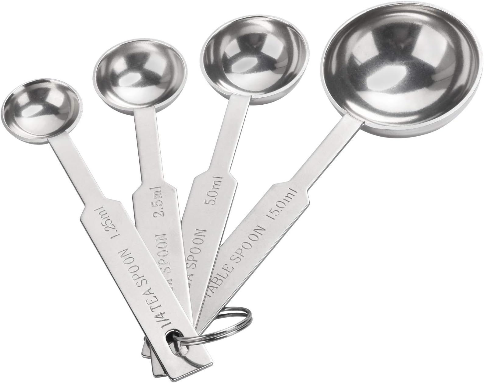 Amazon.com: Chef Craft Select Plastic 6 Piece Measuring Spoon Set, 1/8 ...