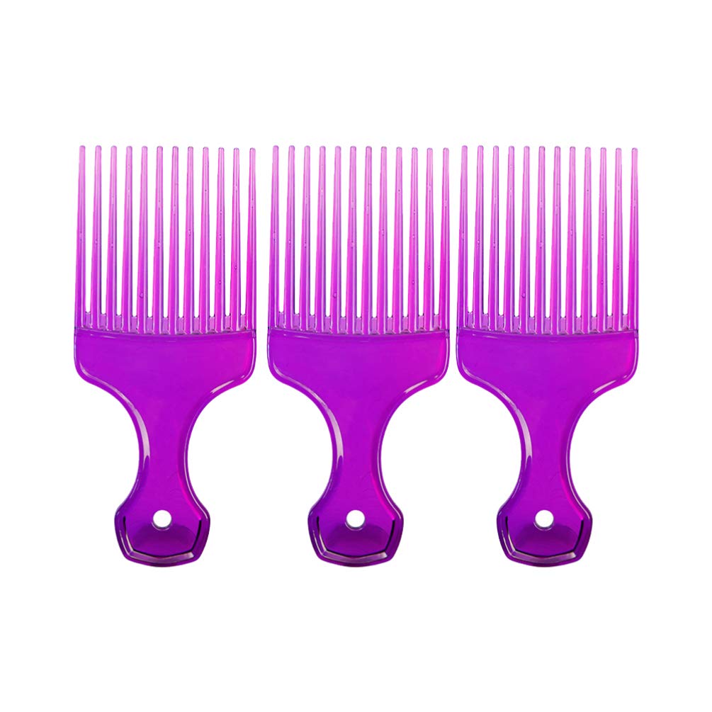 Amazon.com : Lurrose 3pcs Hair Pick Comb Curly Hair Afro Comb Lift ...