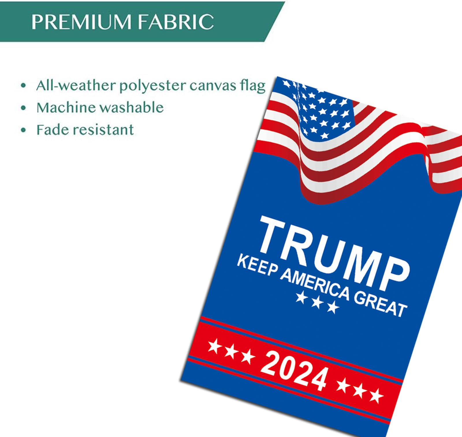Snapklik Donald Trump 2024 Garden Flag 12x18 Inch Double Sided