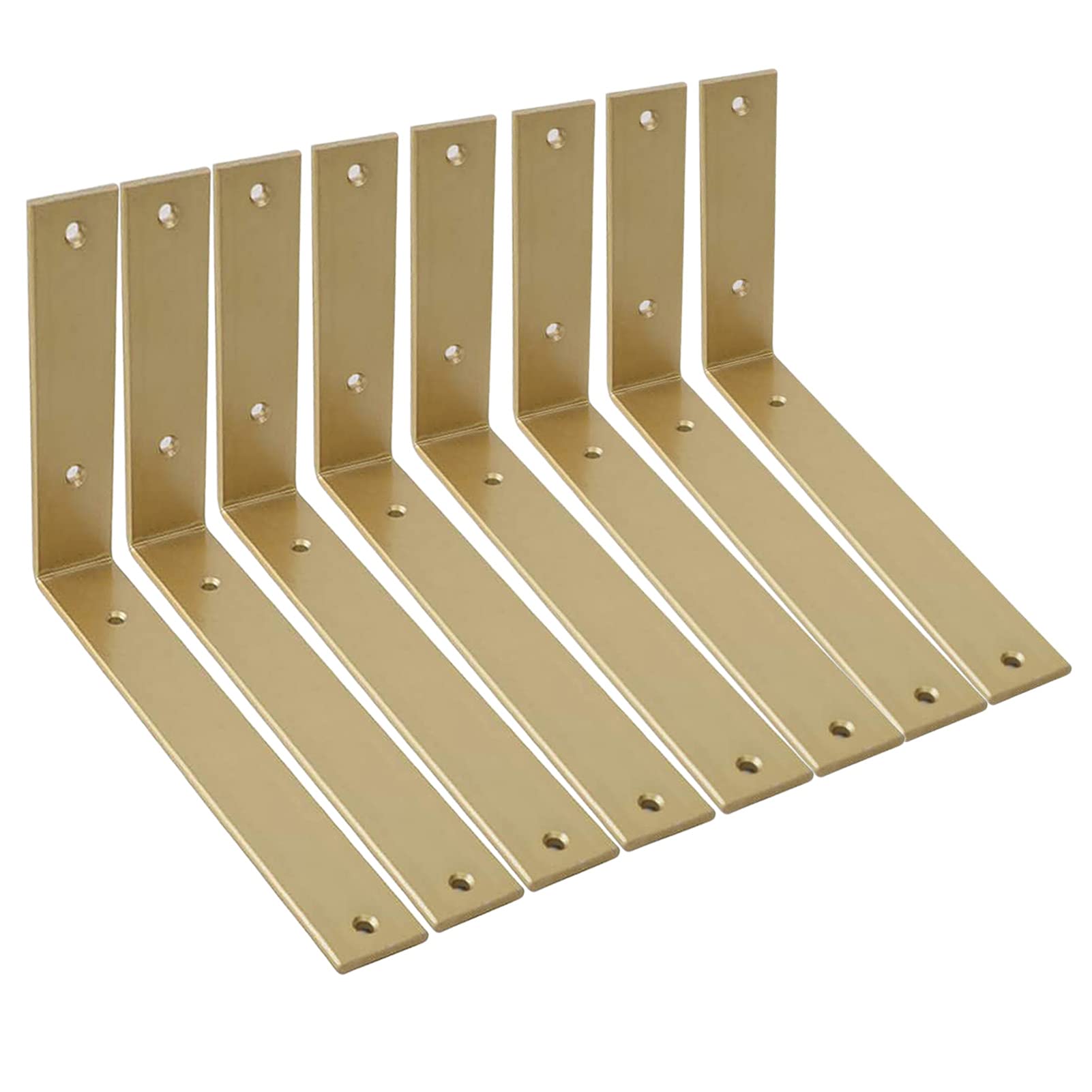 Snapklik.com : Shelf Brackets 10 Inch Wall L Brackets 8PCS Heavy Duty ...