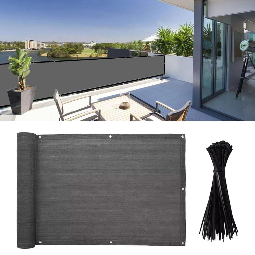 Buy Vocray 0.9X5M Balcony Privacy Screen Apartment, Balcony Cover for ...