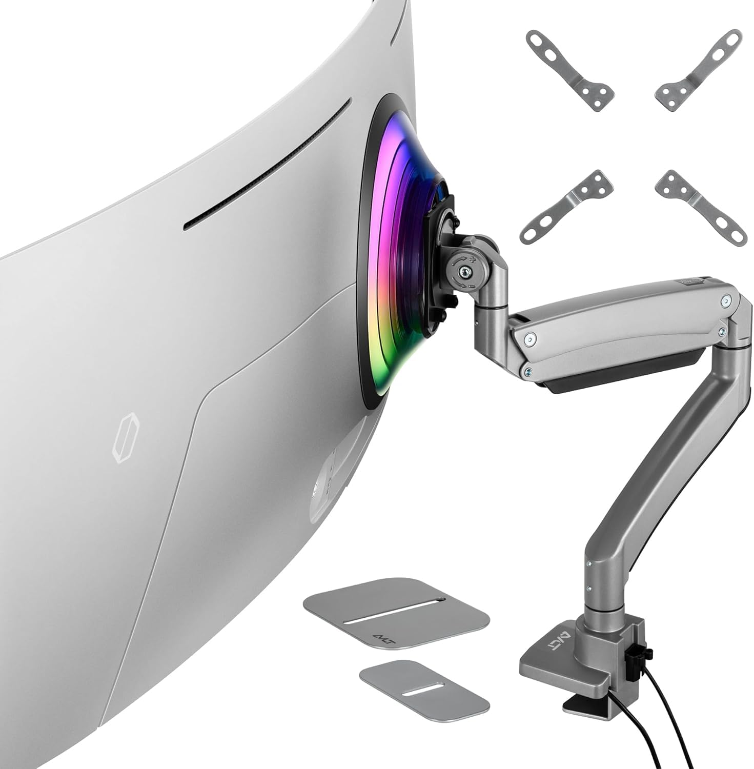 Amazon.com: AVLT Single 17"-57" Super Ultrawide Monitor Arm for Screens ...