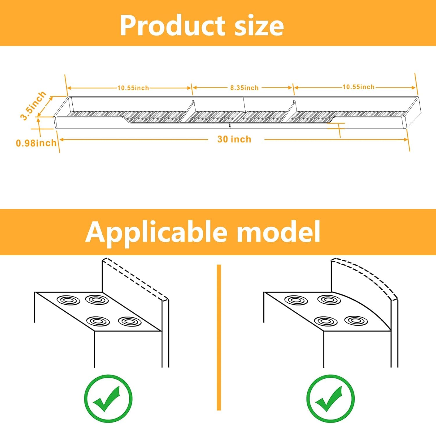 JOOKKI – Estante superior de silicona para estufa de 30 pulgadas ...