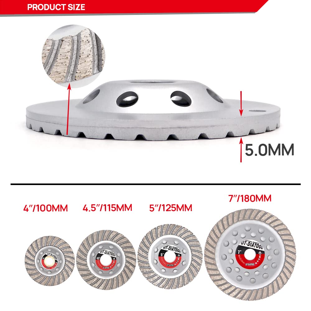 Snapklik.com : Diamond Grinding Wheel 7 Inch For Concrete Masonry Hard ...