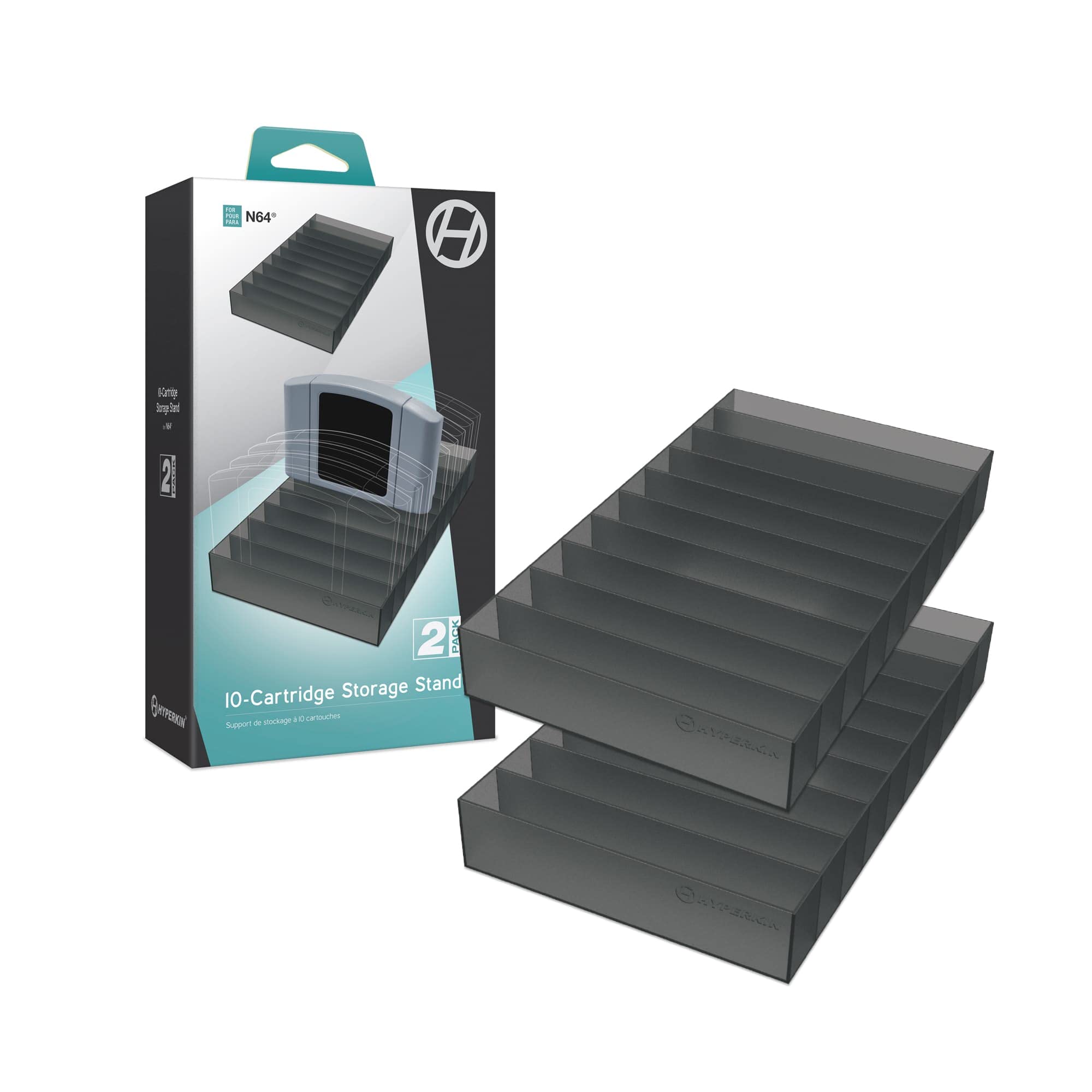 Amazon.com: Hyperkin 10-Cartridge Storage Stand for N64 (2 Pack ...