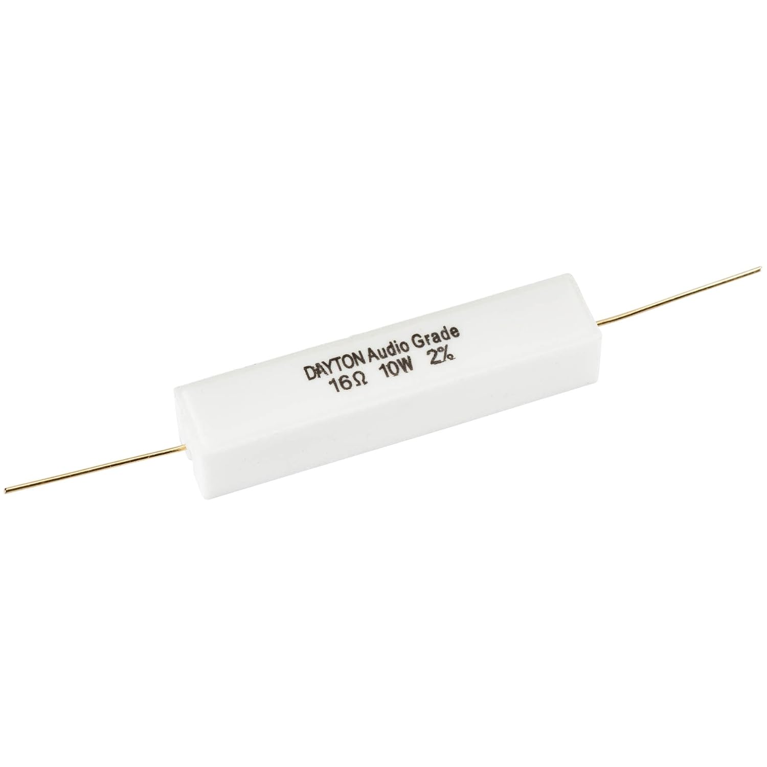 Dayton Audio Dnr-16 16 Ohm 10W Precision Audio Grade Resistor Black ...