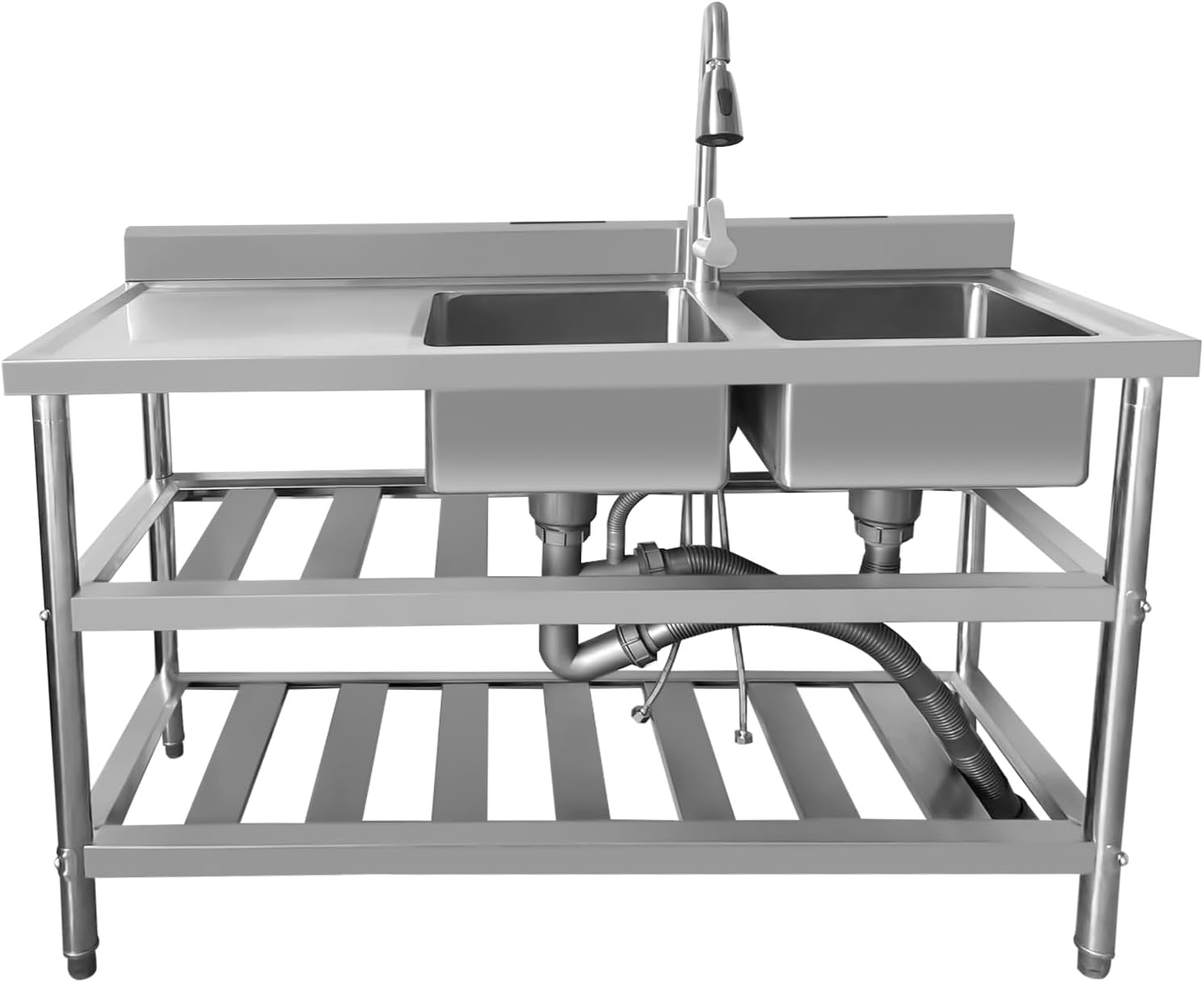 DuyviSteil Commercial Restaurant Sink - Stainless Steel Utility Sink ...