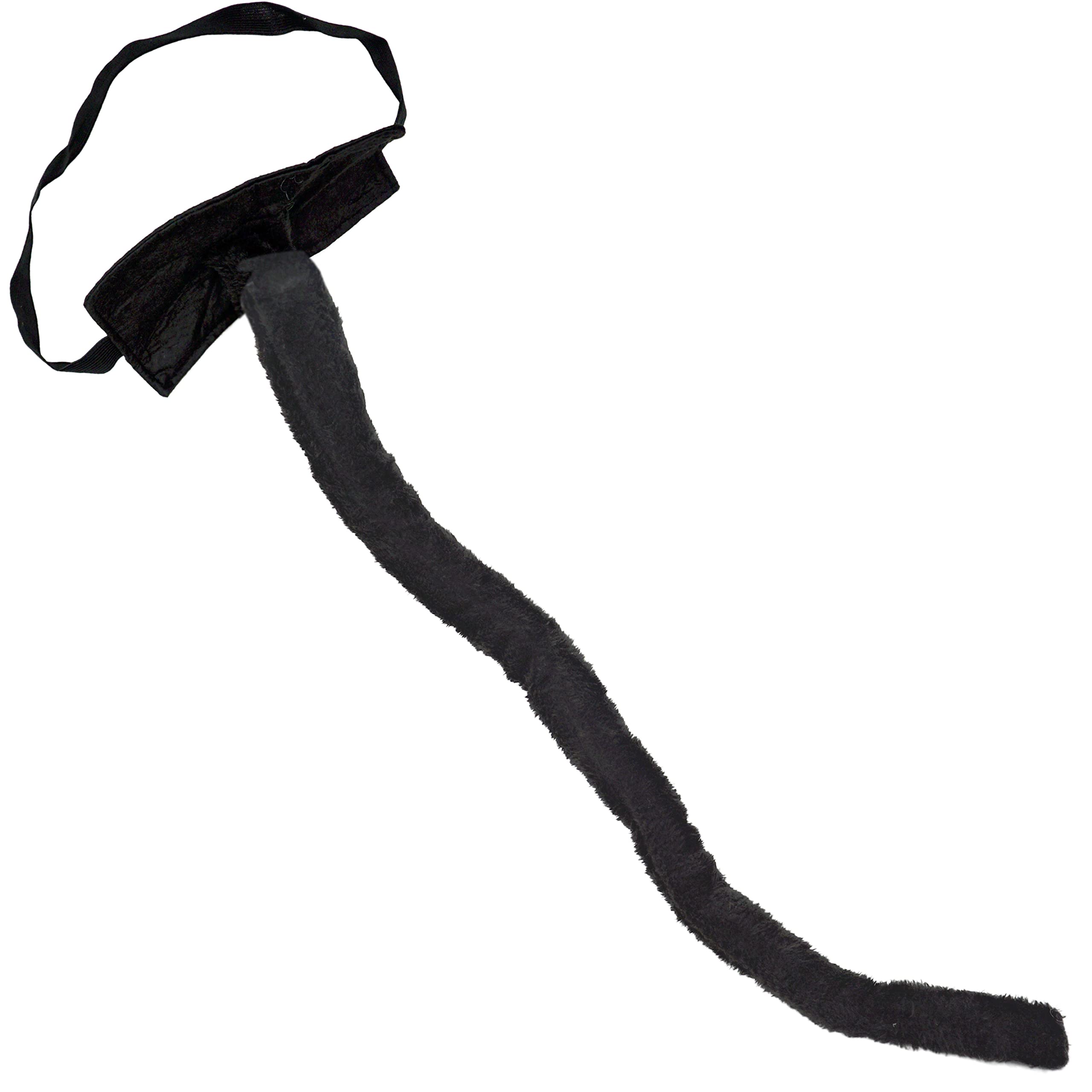 Amazon.com: 4E's Novelty 25” Black Cat Tail Costume - Adjustable Furry ...