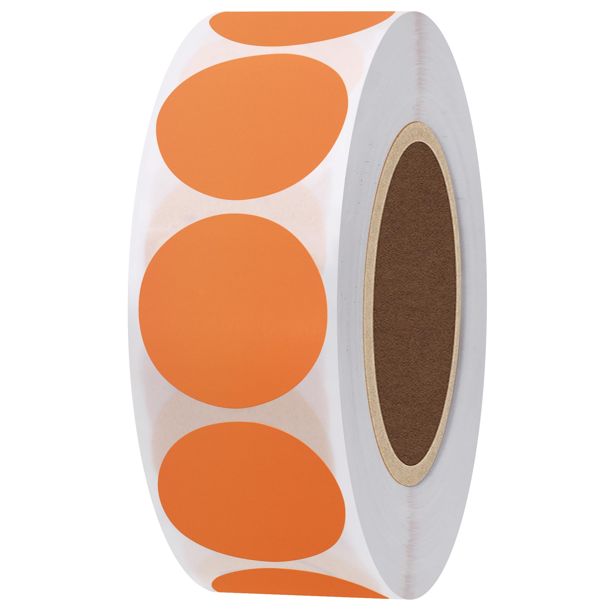 Snapklik.com : Hybsk Color Coding Dot Labels 1" Round Natural Paper ...