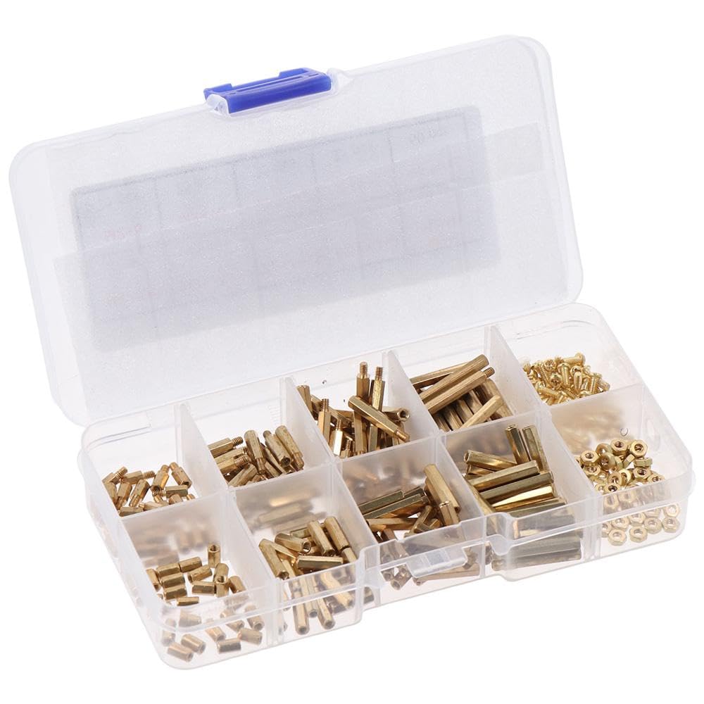 320Pcs M2 Brass Spacer Standoff Kit with Screws Motherboard Assortment ...