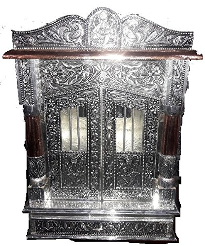 STYLISH DECORATED TEMPLE MADE FROM ALUMINIUM COPPER(15*15) : Amazon.in ...