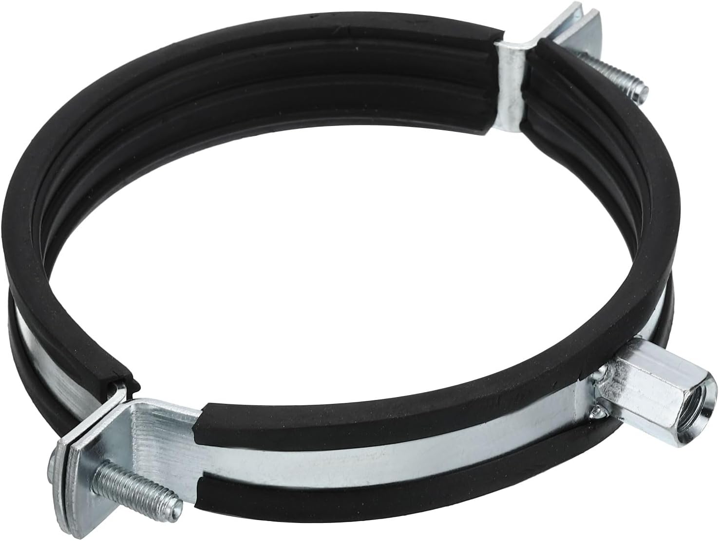 PATIKIL Split Ring Pipe Hanger, 4"(100mm) Zinc Plated Iron Adjustable ...