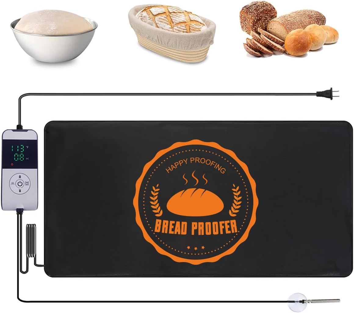 Amazon.com: Bread Sourdough Proofer Heating Mat With Temperature ...