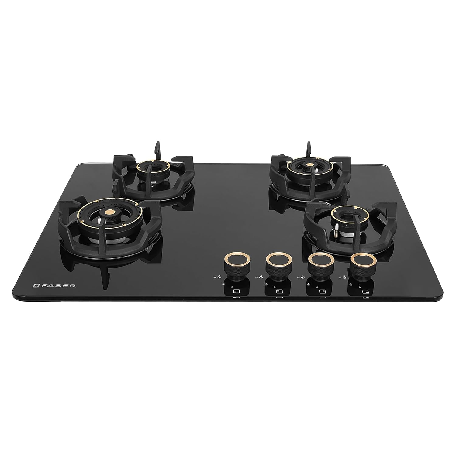 Faber 70Cm 4 Burner Hob|Auto Electric|Built-In Or Hobtop|Brass Burners ...