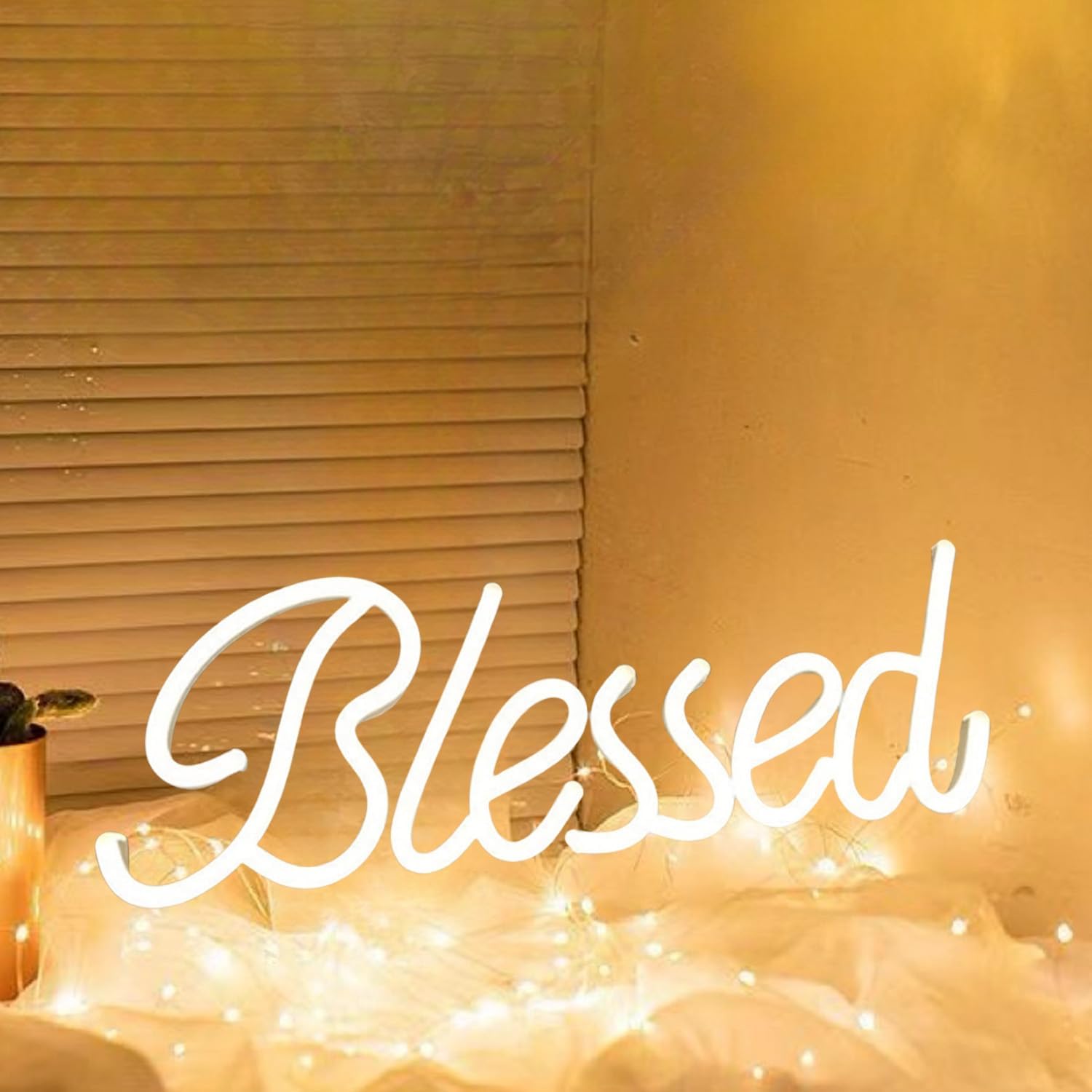 Blessed Neon Sign Custom Wall Decor, Wedding Neon Sign Wedding ...