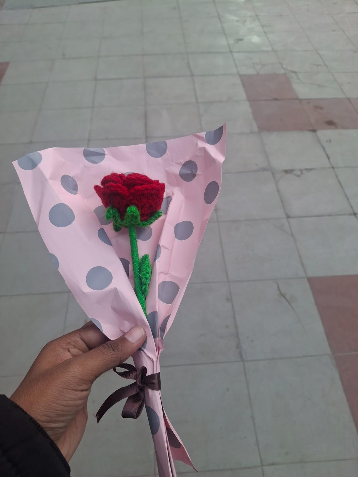 Buy ARZ Collection Crochet Handknitted Rose Flower for Home Decor ...