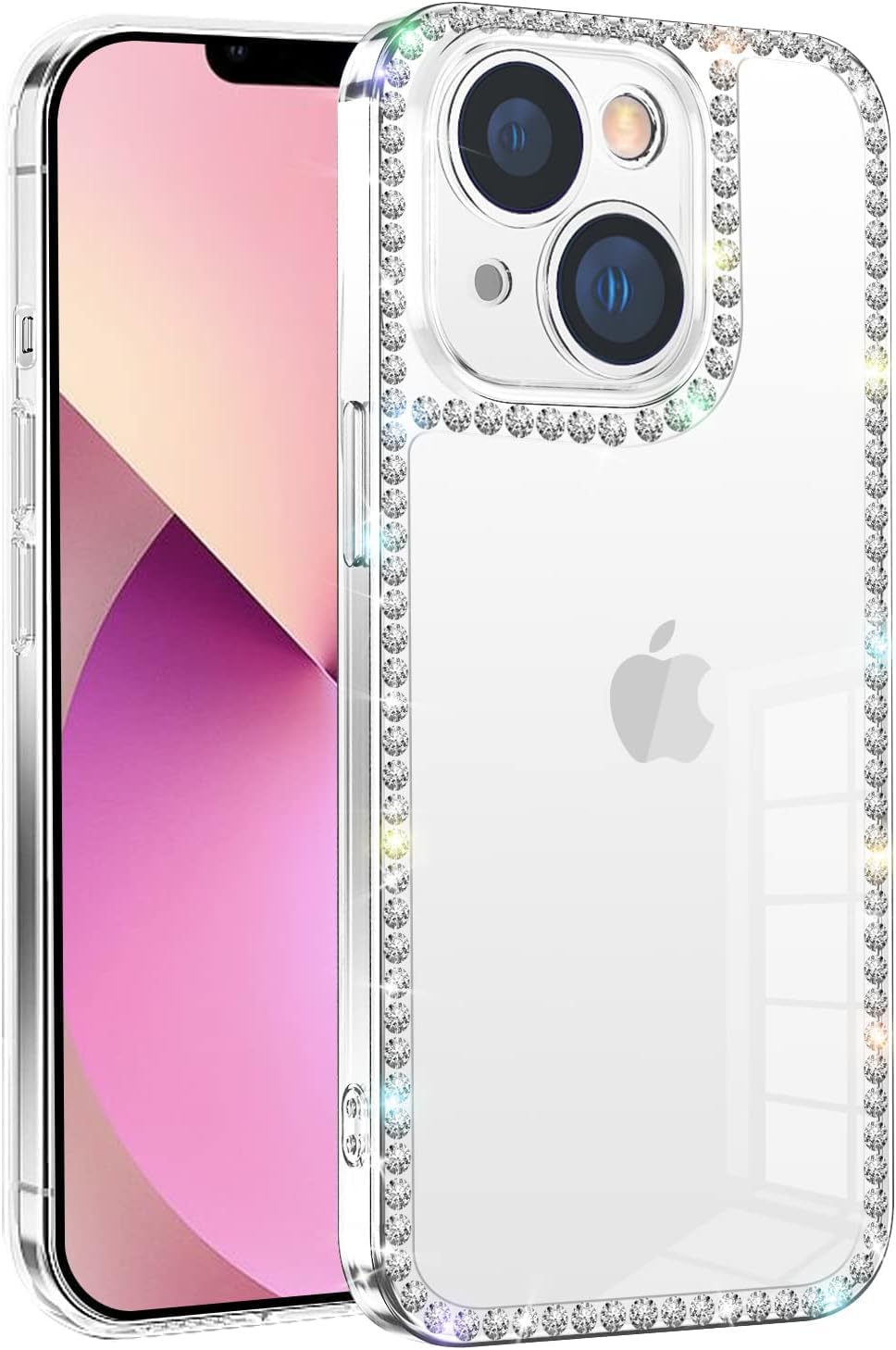 Amazon.com: Bonitec Bling Clear Case Compatible with iPhone 15 Plus ...