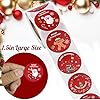 Amazon.com: 500PCS Christmas Stickers Roll 1.5 in Envelope Seals Round ...
