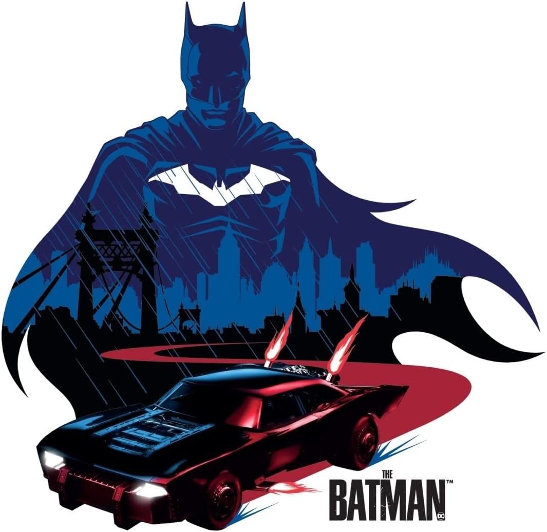 Buy Kismet Decals The Batman 2022 & Batmobile Neon Art Licensed Wall ...