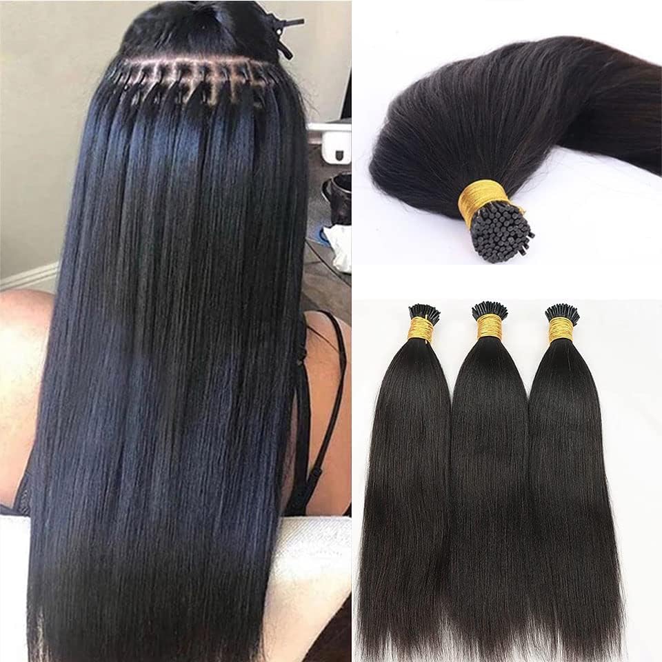 Amazon.com : Smartinnov I Tip Human Hair Extensions Yaki Straight ...