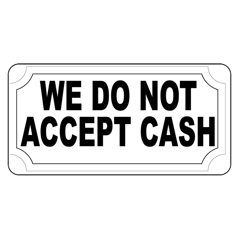 Amazon.com: Fastasticdeals We Do Not Accept Cash Retro Vintage Style ...