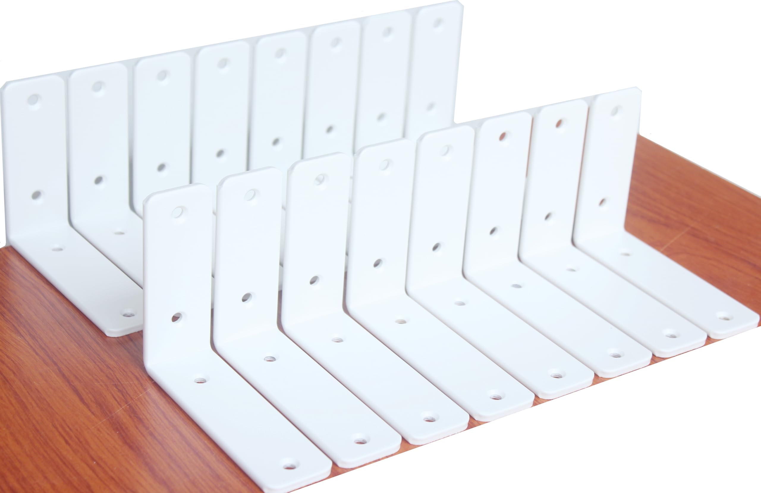 Snapklik.com : 20 Pack - L 5" X H 4" X W15", 5mm Thick White L Shelf ...