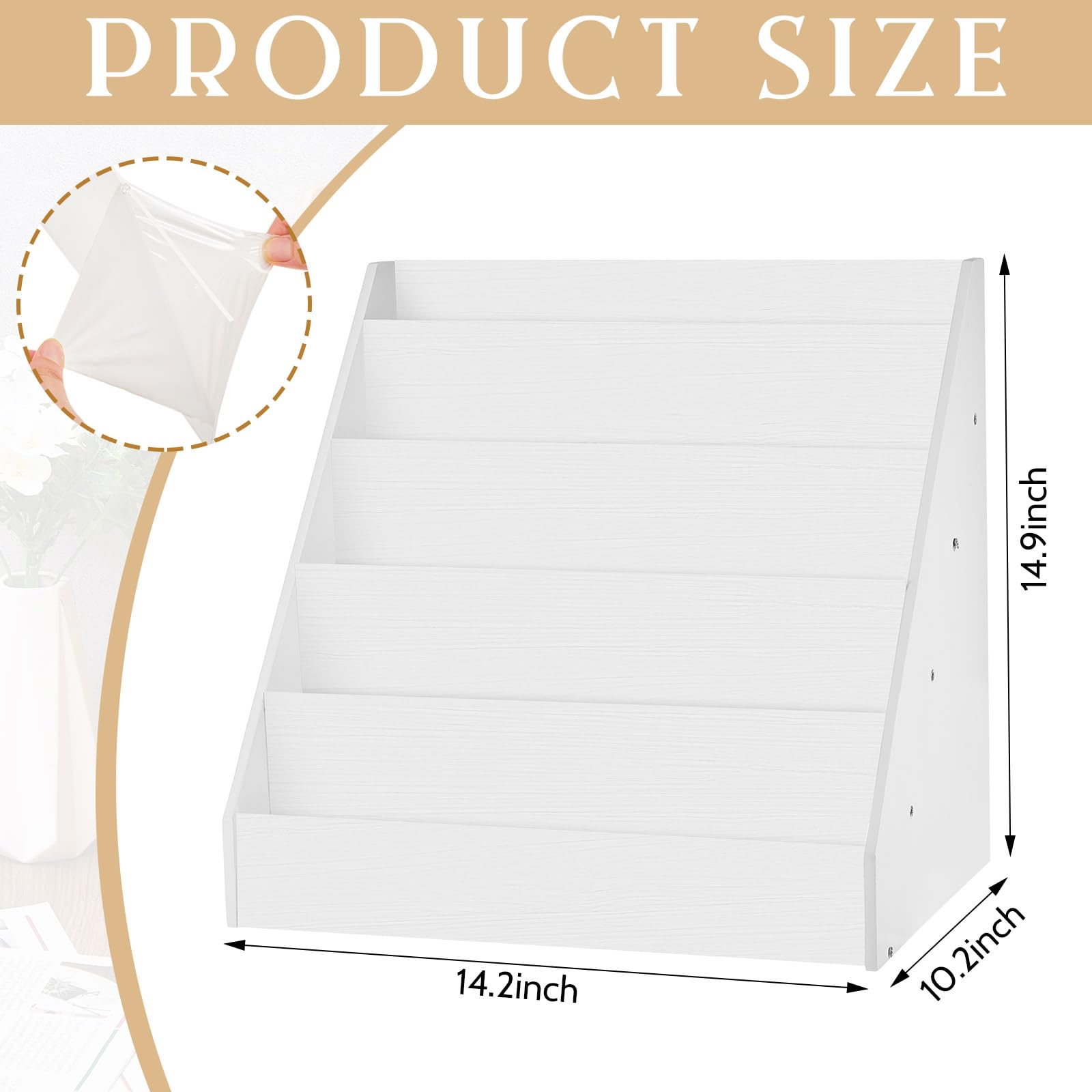 Snapklik.com : Colingmill 5 Tier Bamboo And Acrylic Sticker Display ...