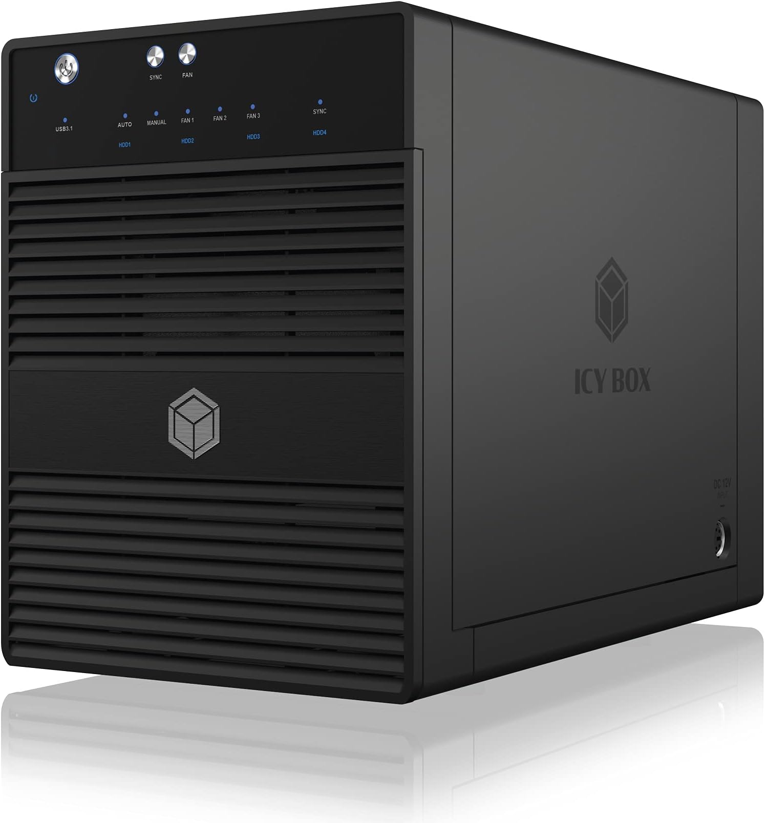 ICY BOX Case Esterno USB-C a 4 alloggiamenti per SSD e Hard Disk da 2,5 ...