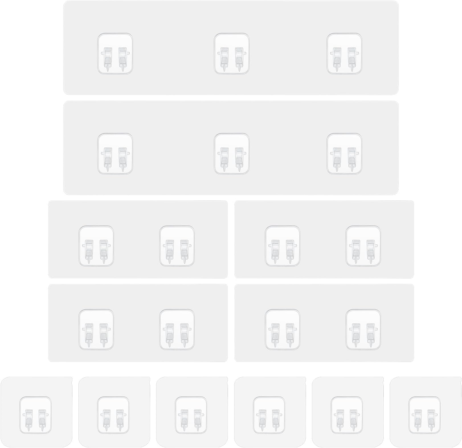 Amazon.com: ALAHUGYEF 12 Pcs Adhesive Sticker Hooks for Shower Caddy ...