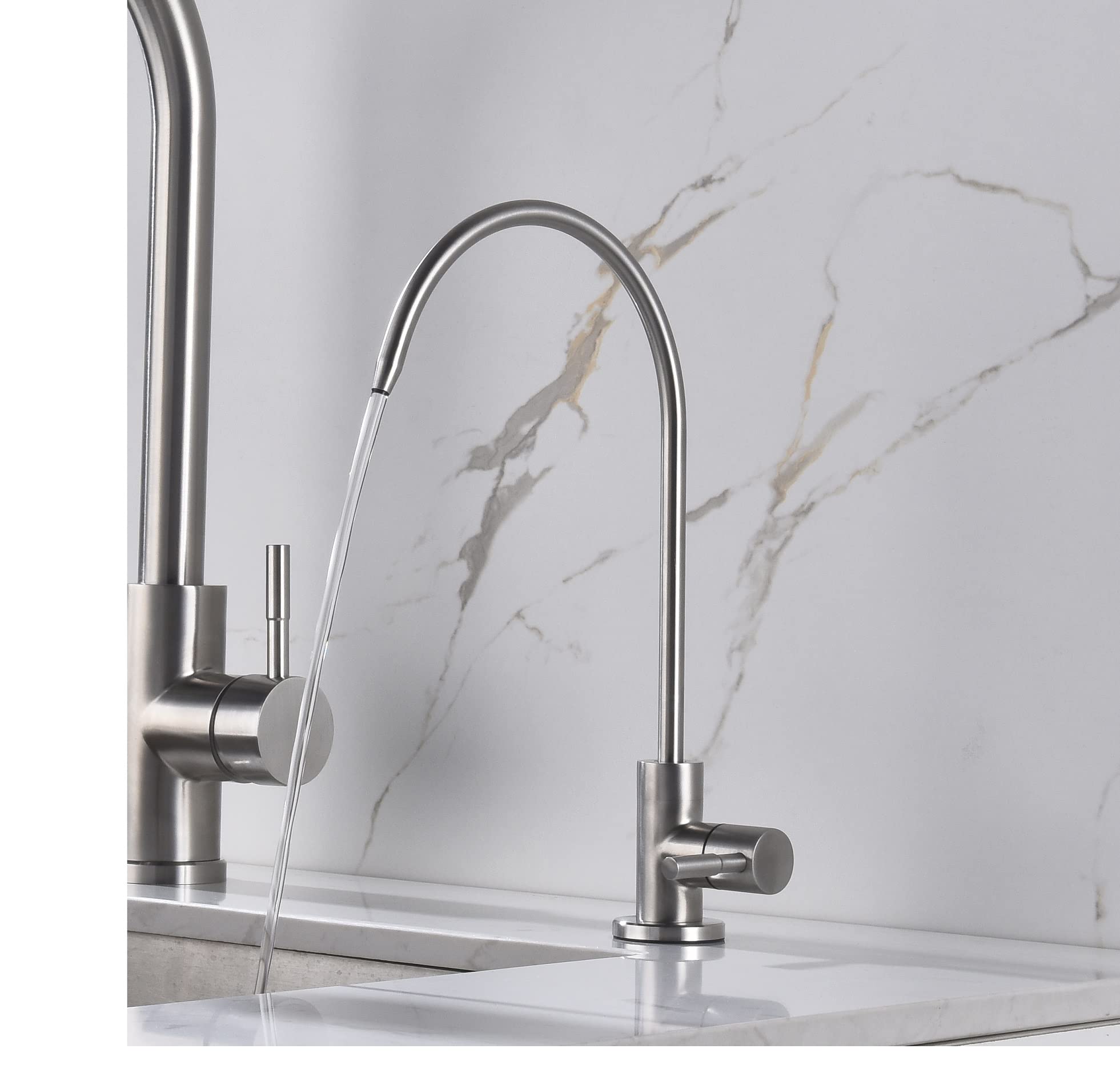 Apaix Drinking Water Faucet Brushed Stainless Steel, Kitchen Water ...