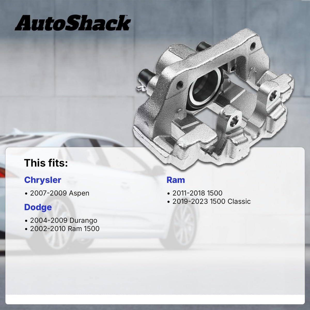 Rear Calipers Set S Pair For 2002-2018 Dodge Ram 1500 - Zinc Plated ...
