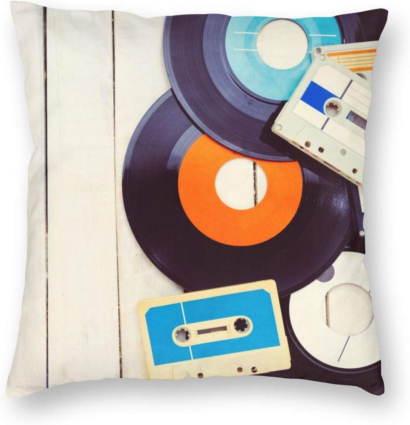 Amazon.com: NICEDREAM Personalized Mixtape Retro 80s Music Pillow Cover ...