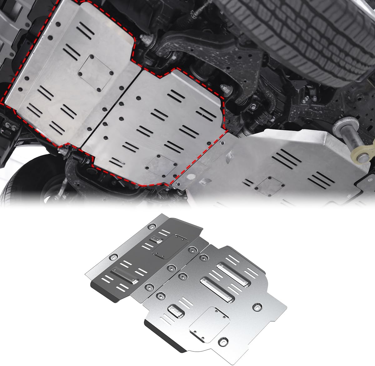 Amazon.com: Nixon Offroad Aluminum Alloy Engine Skid Plate Compatible ...