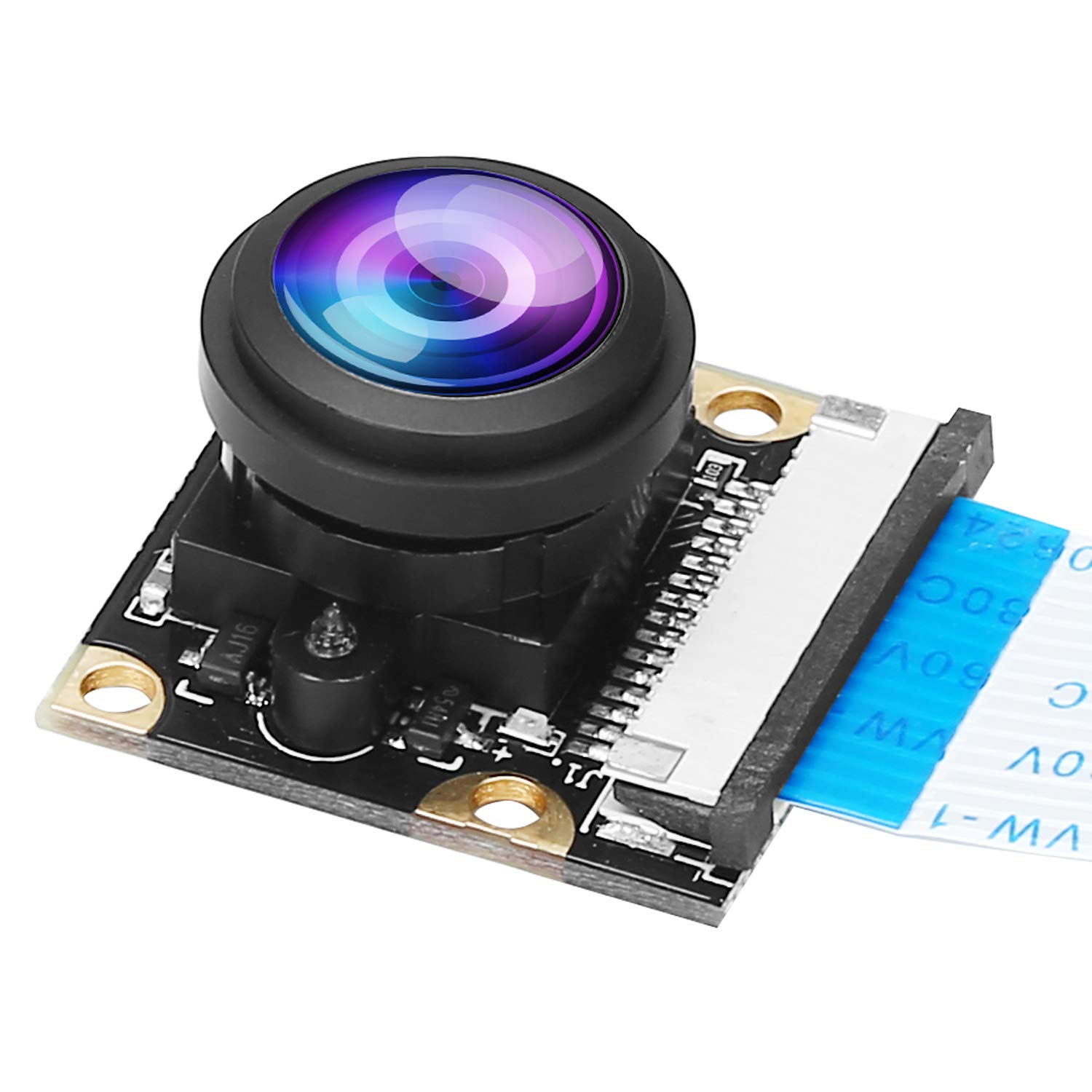 Buy Raspberry Pi 4 3 B + Camera Module with 222 Fov Fisheyes Wide Angle ...