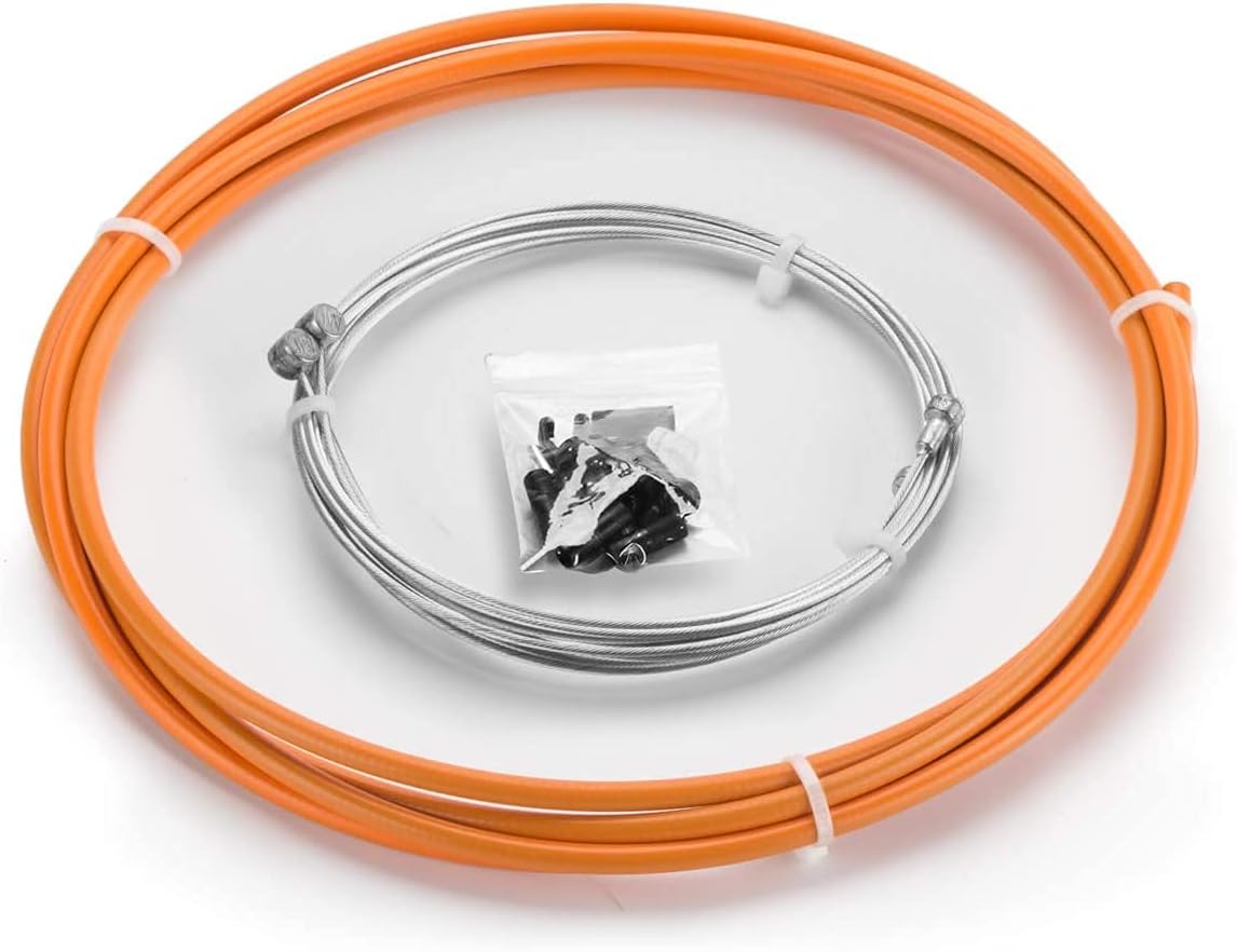 Amazon.com: TEFLON BRAKE BIKE OUTER CASING CABLE HOUSING WHITE LENGHT ...