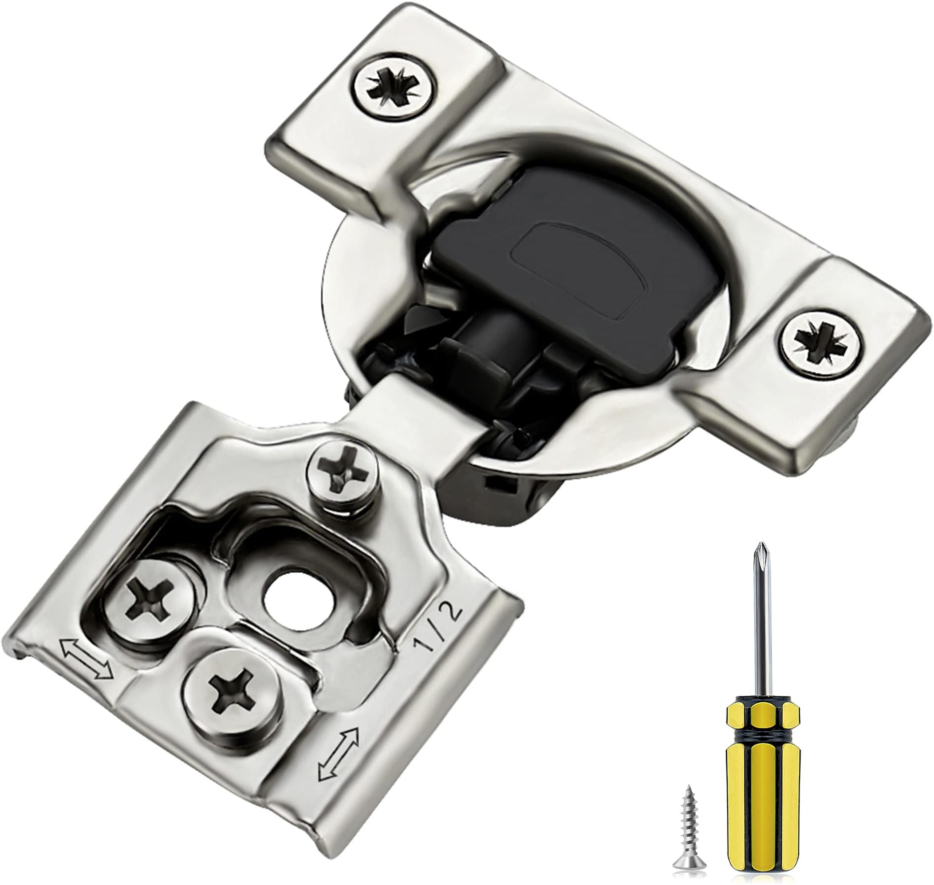 1/2" Overlay Blum Compact 38N Built in Soft-close with Blumotion Hinge ...