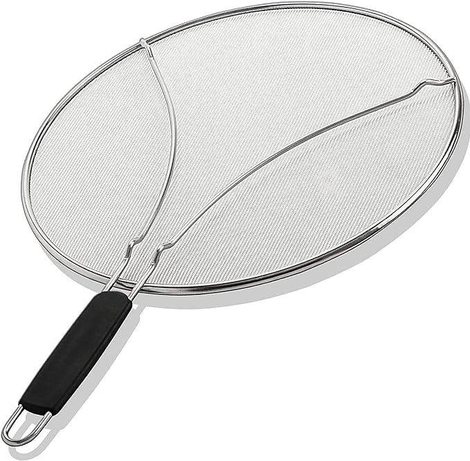 Amazon.com: 13"Larger Stainless steel splatter guards for frying pan ...