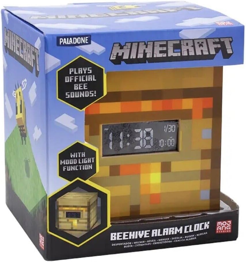 Minecraft Bee Hive Alarm Clock : Amazon.co.uk: Home & Kitchen