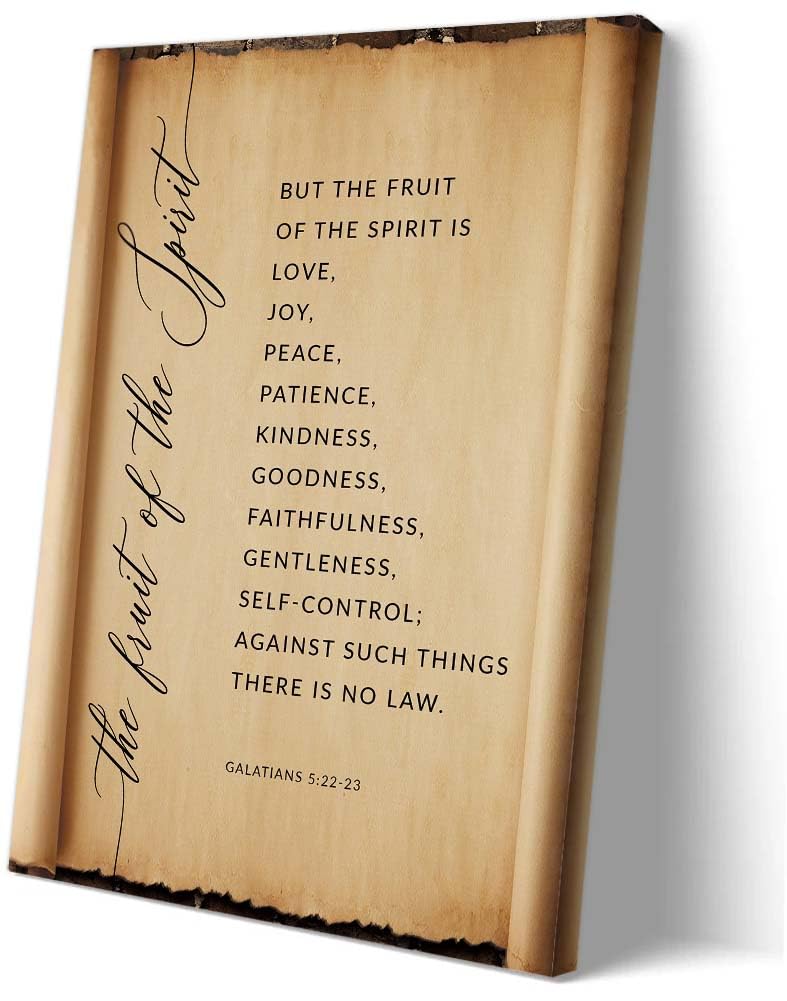 Amazon.com: Matniger Galatians 5 22-23 Wall Art Bible Verse Poster ...