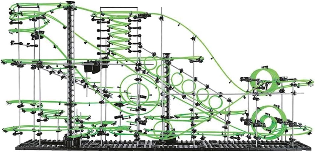 Amazon.com: 1337 Pieces Marble Run Set Toys with 3 Steel Balls Glow in ...