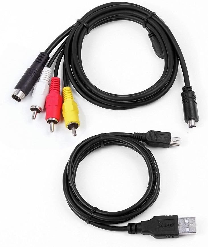 Amazon.com: 5 Feet AV A/V Audio Video TV-Out Cable Cord for Sony ...