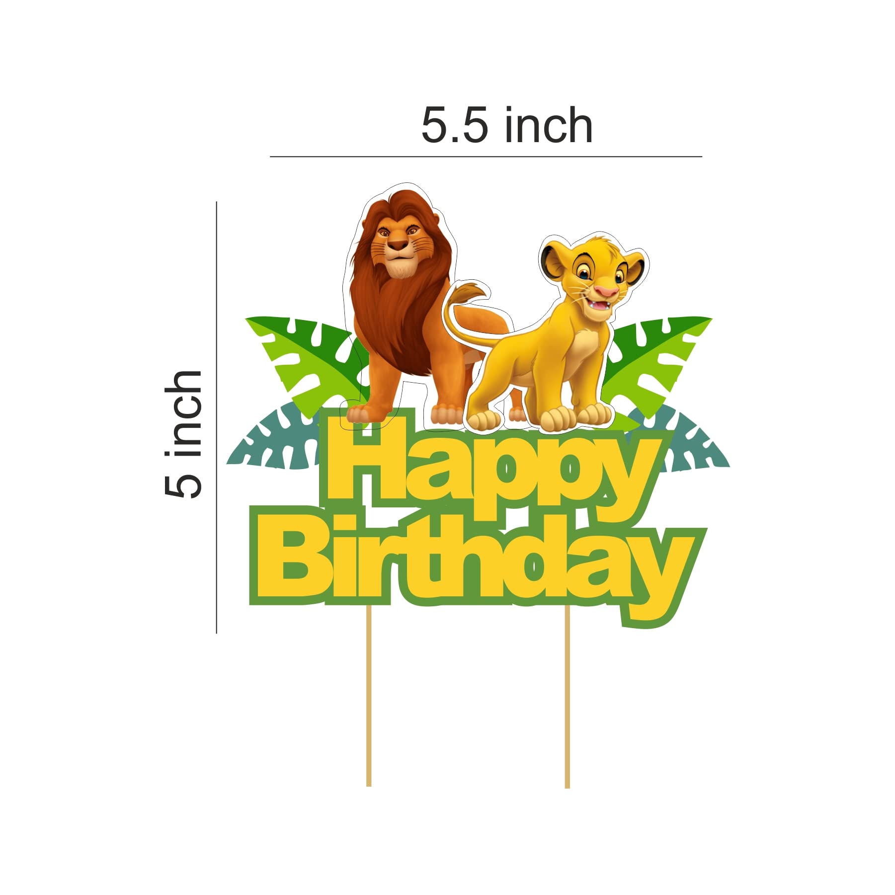 Lion King Happy Birthday Cake Topper Printable Lion King In, 47% OFF